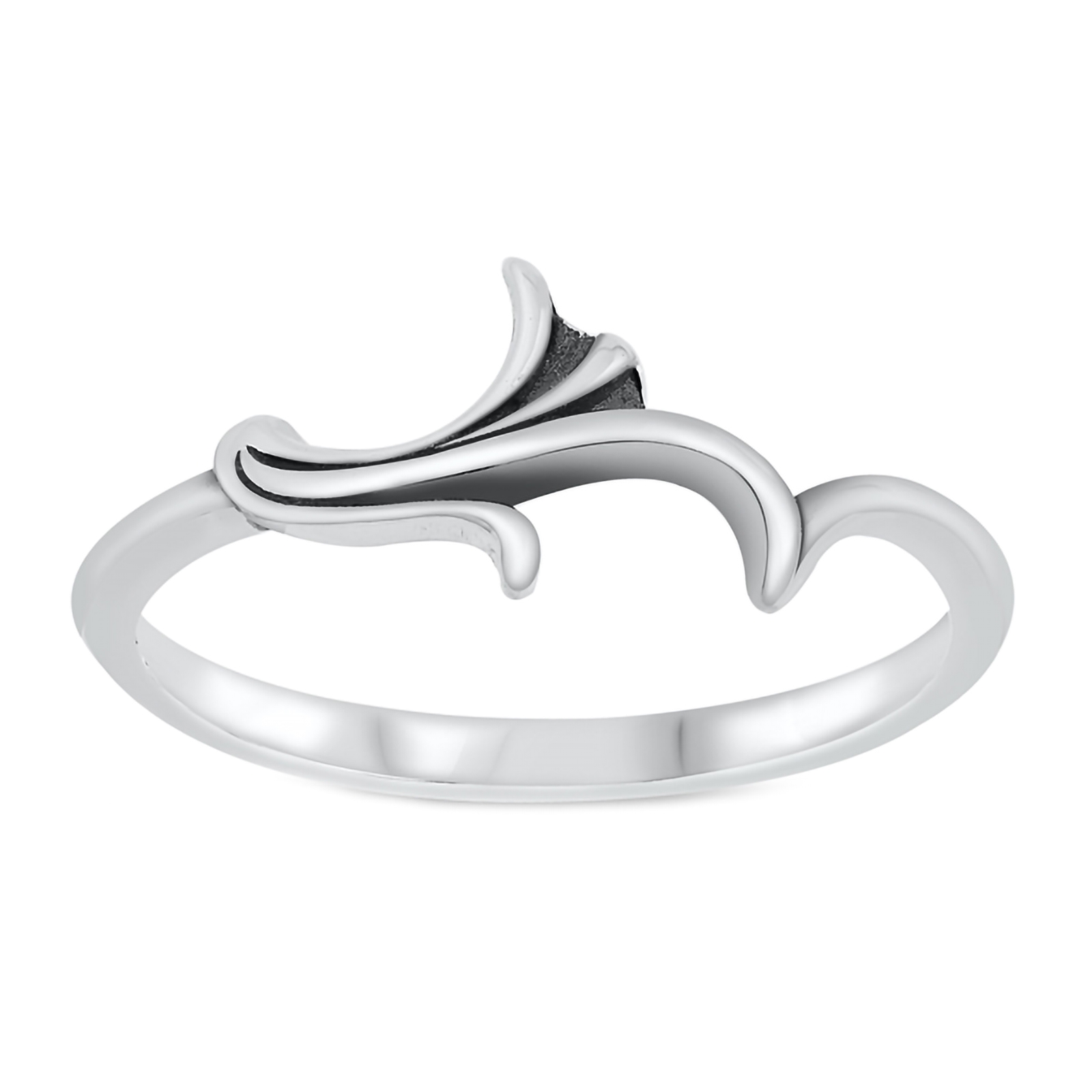 Solid 925 Sterling Silver 7mm Filigree Style Freeform Ring Sizes 4-10 ...